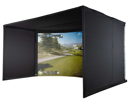 Curved Golf Simulator Enclosure Kit with Impact Screen